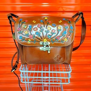 Patricia Nash | Bags | Barnd New Patricia Nash Leather Leandra Flap Tan ...